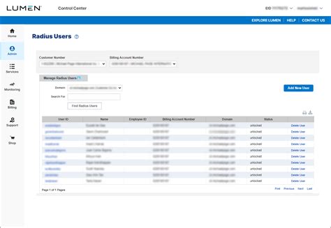 Adding A Radius User Lumen