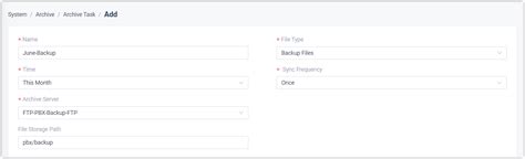 archive files to ftp server