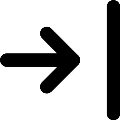 arrow bar to right icon svg png free download