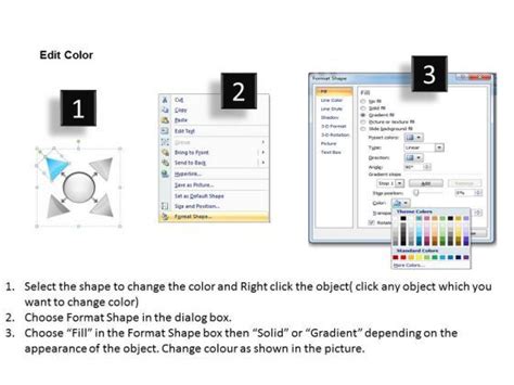 Triangle Boxes Concepts Converging Model Cycle Chart PowerPoint Slides