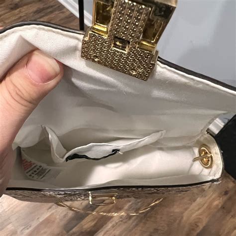 Newlook London Faux Crocodile Mini Bag Gem