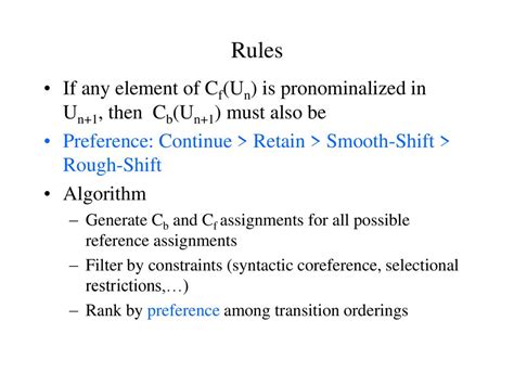 Algorithms For Reference Resolution Ppt Download