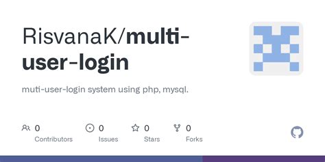 Github Risvanak Multi User Login Muti User Login System Using Php Mysql