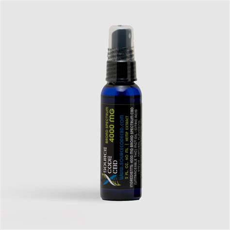 Sublingual Spray 4000mg Broad Spectrum Source Code Essentials Llc
