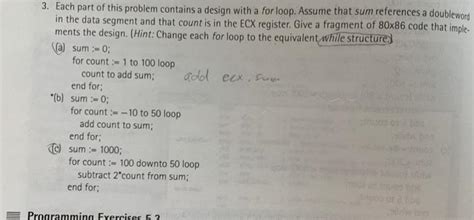 Solved 3 Each Part Of This Problem Contains A Design With A Chegg Com