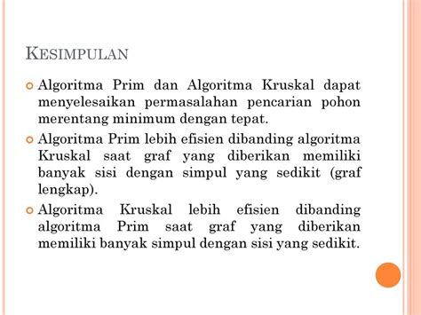 ALGORITMA GREEDY KRUSKAL MINIMUM SPANNING TREE Ppt Download