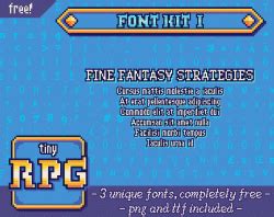 Tiny RPG Font Kit I OpenGameArt Org