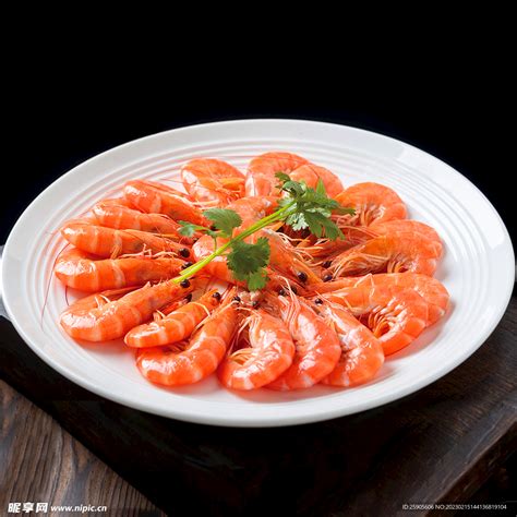 白灼虾摄影图 传统美食 餐饮美食 摄影图库 昵图网