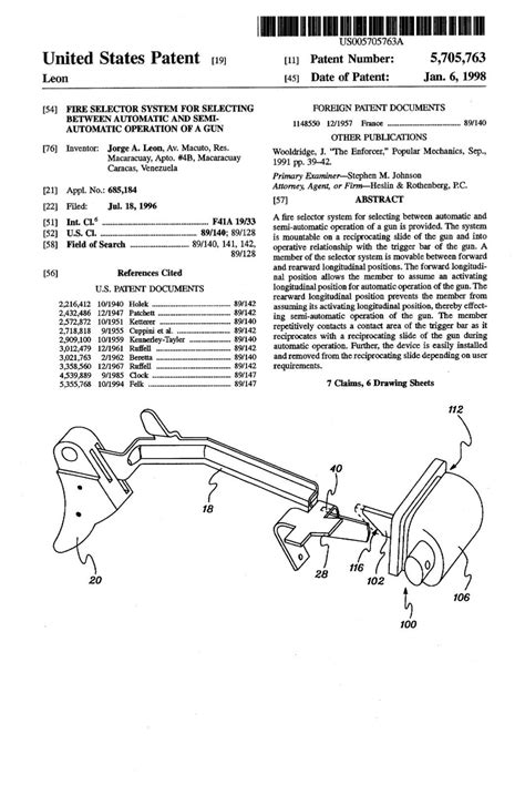Fire Selector Sys Glock Switch R Gunpatents