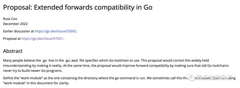 Go121 速览：gomod 的 Go 版本号将会约束 Go 程序构建，要特别注意了！ Csdn博客