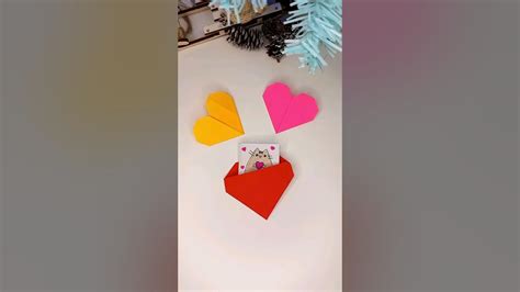 Оригами Валентинка💝 Сердечко ️ 🐱🐾 Youtube