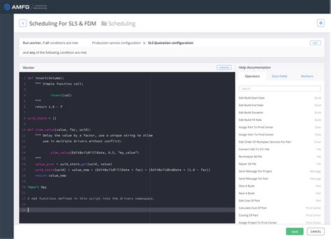 Automation Scheduling Amfg