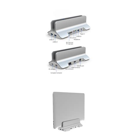 Докинг станция Dock 12 в 1 USB 3.0 Type C, PD бързо зареждане, HDMI ...
