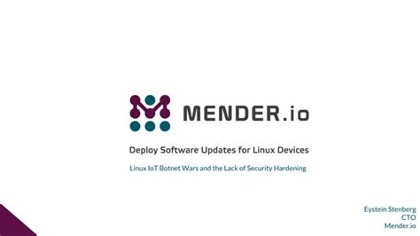 Linux Iot Botnet Wars And The Lack Of Basic Security Hardening Pdf