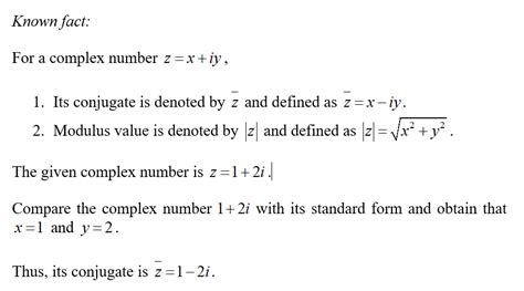 Answered Determine Z And Z For The Given Complex Number Bartleby