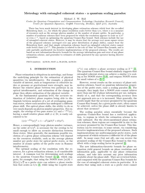 Metrology With Entangled Coherent States A Quantum Scaling Paradox