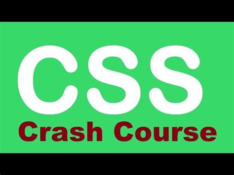 Free Video Css Crash Course Tutorial For Beginners From Extern Code