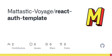 GitHub Mattastic Voyage React Auth Template