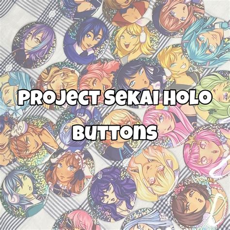 project sekai vocaloid buttons etsy