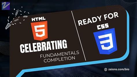 Celebrating Html Fundamentals Completion Ready For Css Zaions