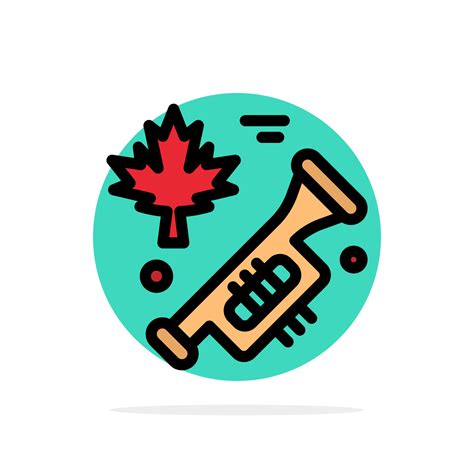 Canada Speaker Laud Abstract Circle Background Flat Color Icon 18033203 Vector Art At Vecteezy