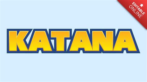 Katana Sonic The Hedgehog Text Effect Generator