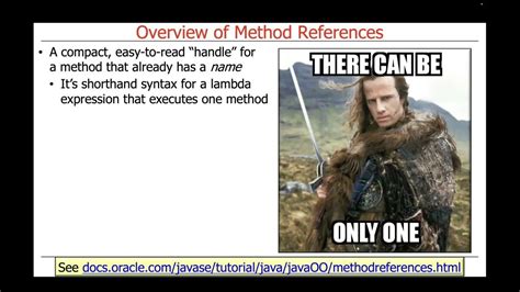Overview Of Java Method References Youtube