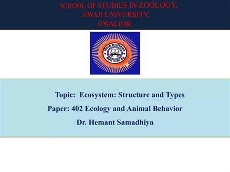 Ecosystem Structure And Types Ecosystem Pdf