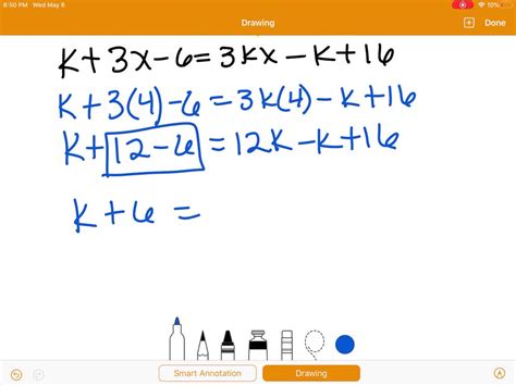solved find the value of k that makes 4 a solution of the following