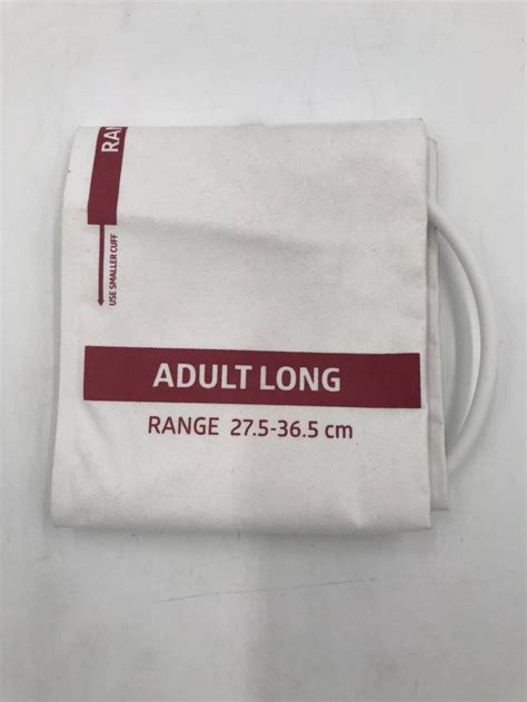 Medline Adult Long Blood Pressure Cuff Range Cm No Packing Gb Tech Usa