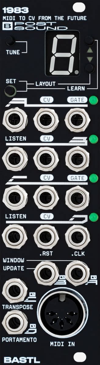 Bastl 1983 Eurorack Module Polyphonic MIDI To CV Interface