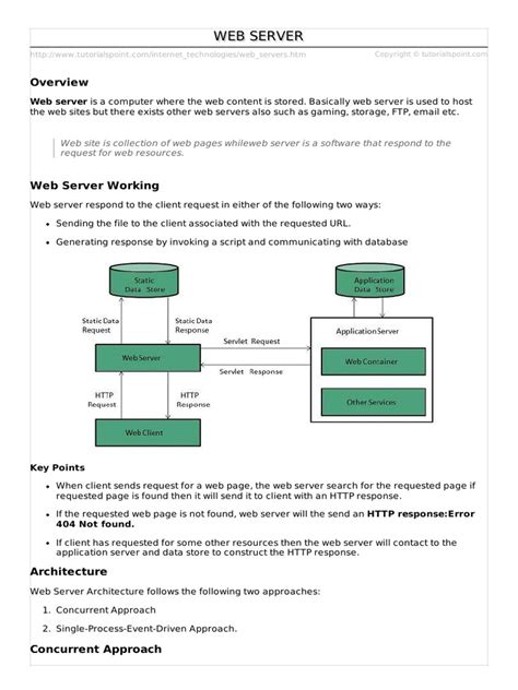 web servers pdf web server internet and web