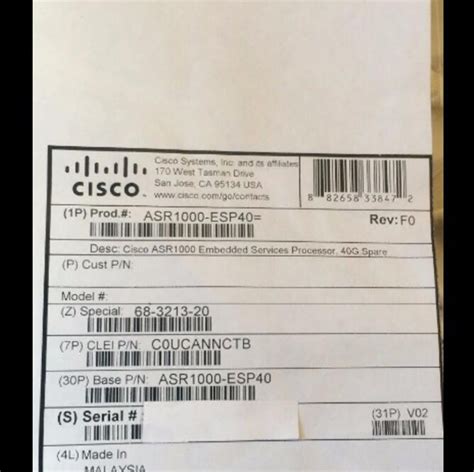 Cisco Asr Esp Cisco Asr Embedded Services Processor G Ethernet Switch Router