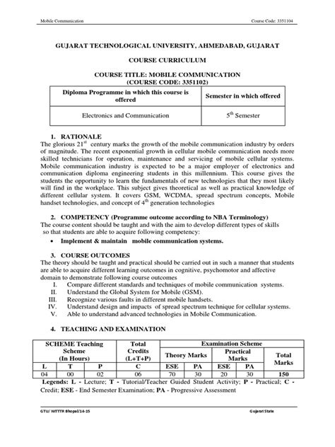 Mobile Syllabus Pdf Cellular Network General Packet Radio Service