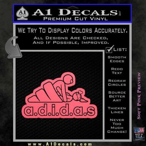 Adidas All Day I Dream About Sex Decal Sticker A1 Decals