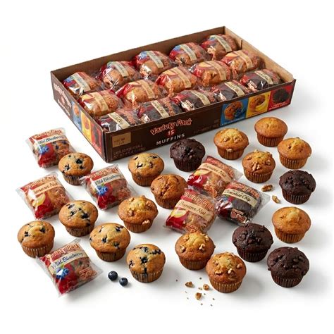 Muffin Variety Pack Individually Wrapped Breakfast Snacks