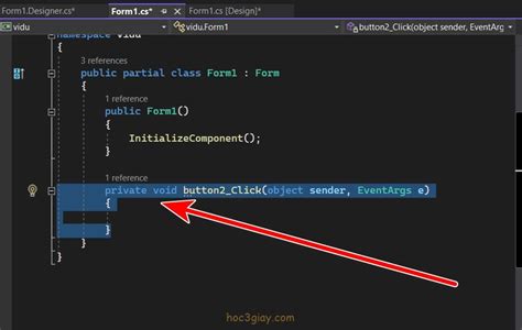 xóa code không thể mở được giao diện trong winform học 3 giây