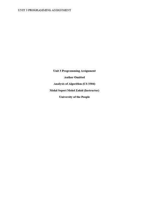 Unit 3 Programming Assignment Pdf