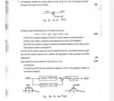 7 a determine whether the system shown in fig for