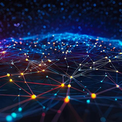 Abstract Digital Network Background Technology Premium Ai Generated Image