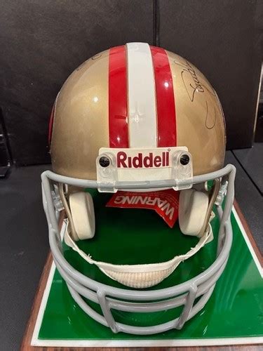 Steve Young And Jerry Rice Autographed Fs Authentic Riddell 49er Helmet Wcoa Ebay