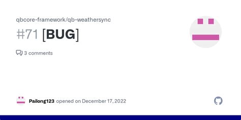 BUG Issue Qbcore Framework Qb Weathersync GitHub