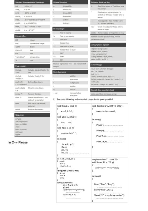 Solved Bitwise Operators And 1 Standard Sytemtypes And Their
