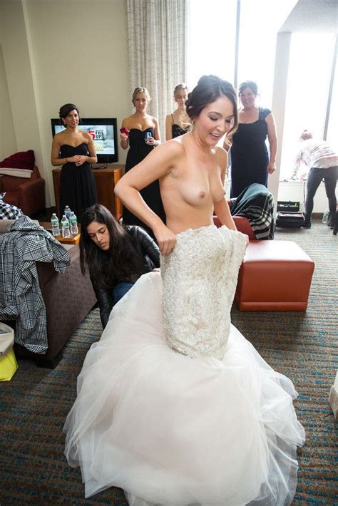 Getting Into Her Gown Pic