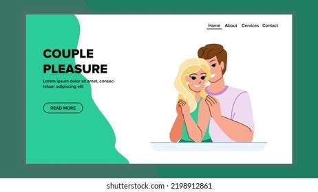 Couple Pleasure Vector Woman Bed Love Stock Vector Royalty Free