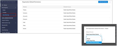 To Manage Default Permissions