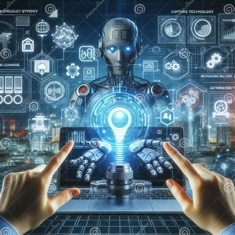 Machine Learning Big Data Analysis And Automation Technology Merging