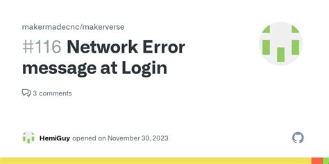 Network Error Message At Login · Issue 116 · Makermadecncmakerverse
