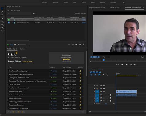How To Automate Your Captions In Adobe® Premiere® Pro With Trint