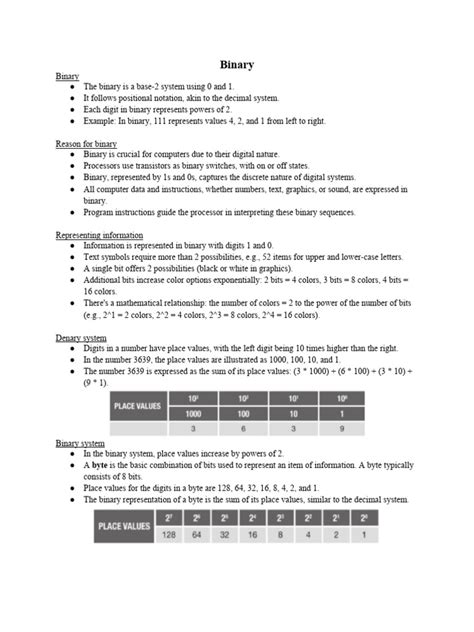 Comp Sci Term 2 Midterm Pdf Decimal Bit